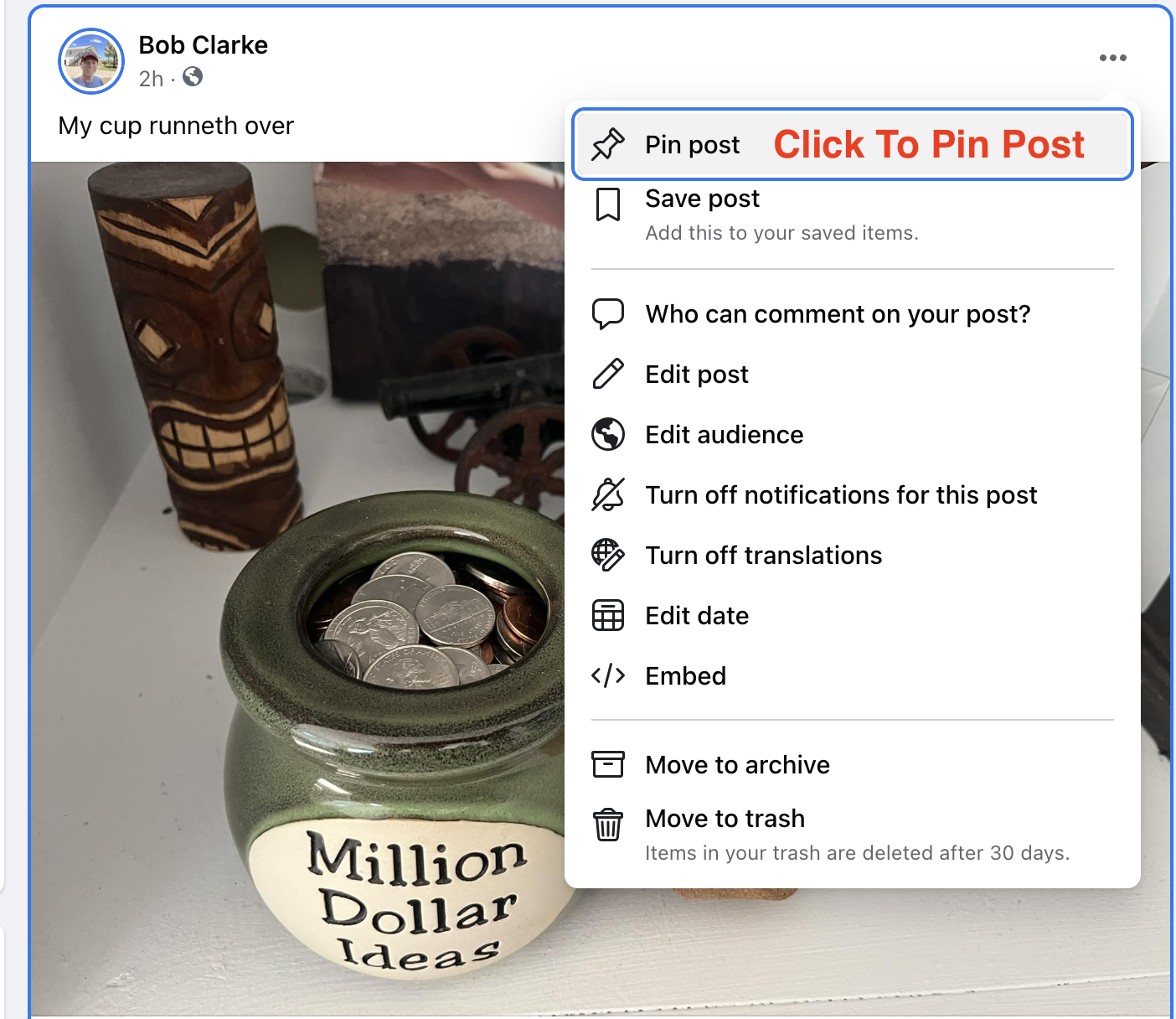 How To Create An Optimized Facebook Pinned Post To Generate Passive ...